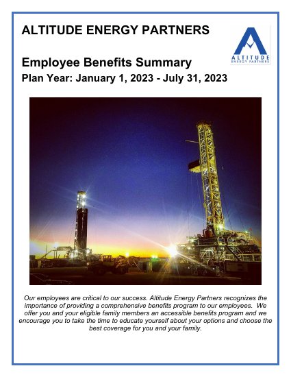 Altitude Energy 2022 - 2023 Benefit Guide