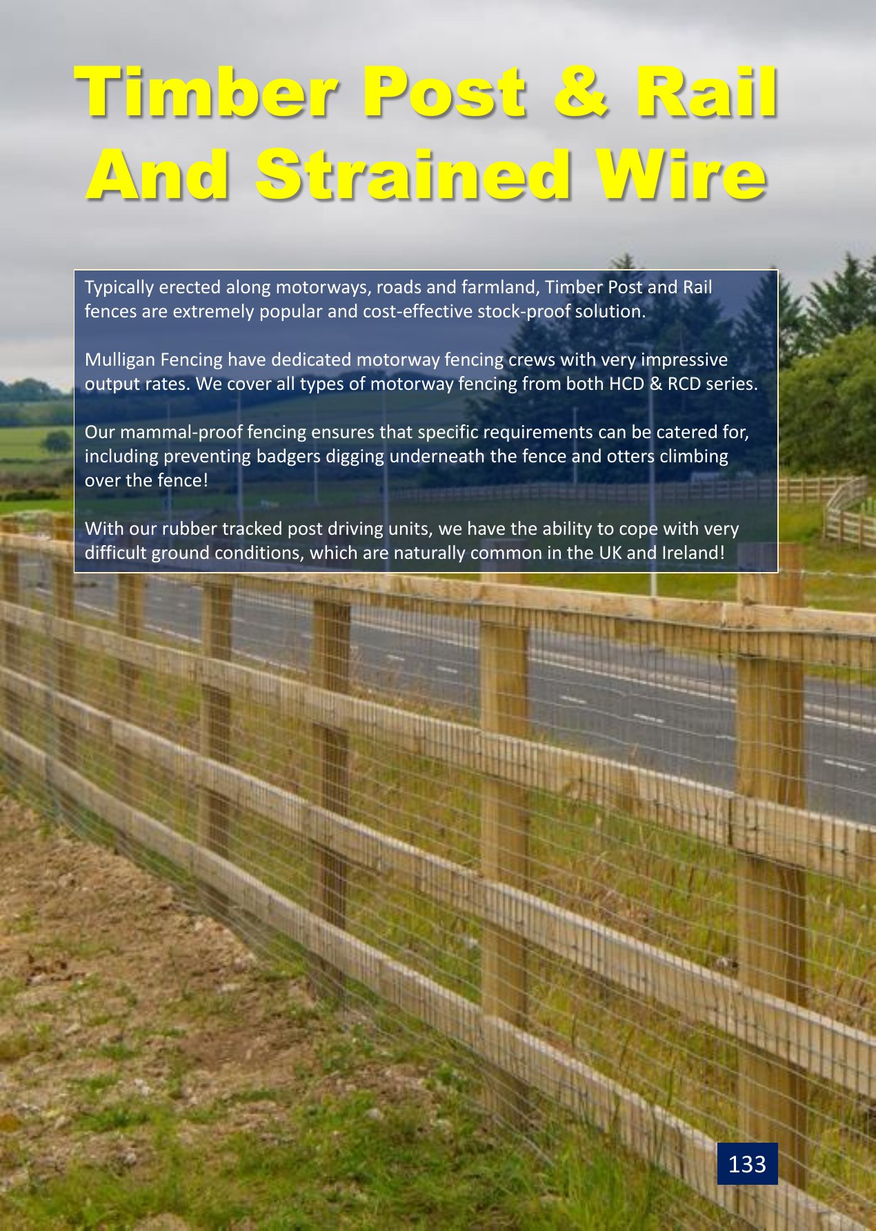 MF Fencing Timber Post and Rail and Strained Wire Pg133- Pg148