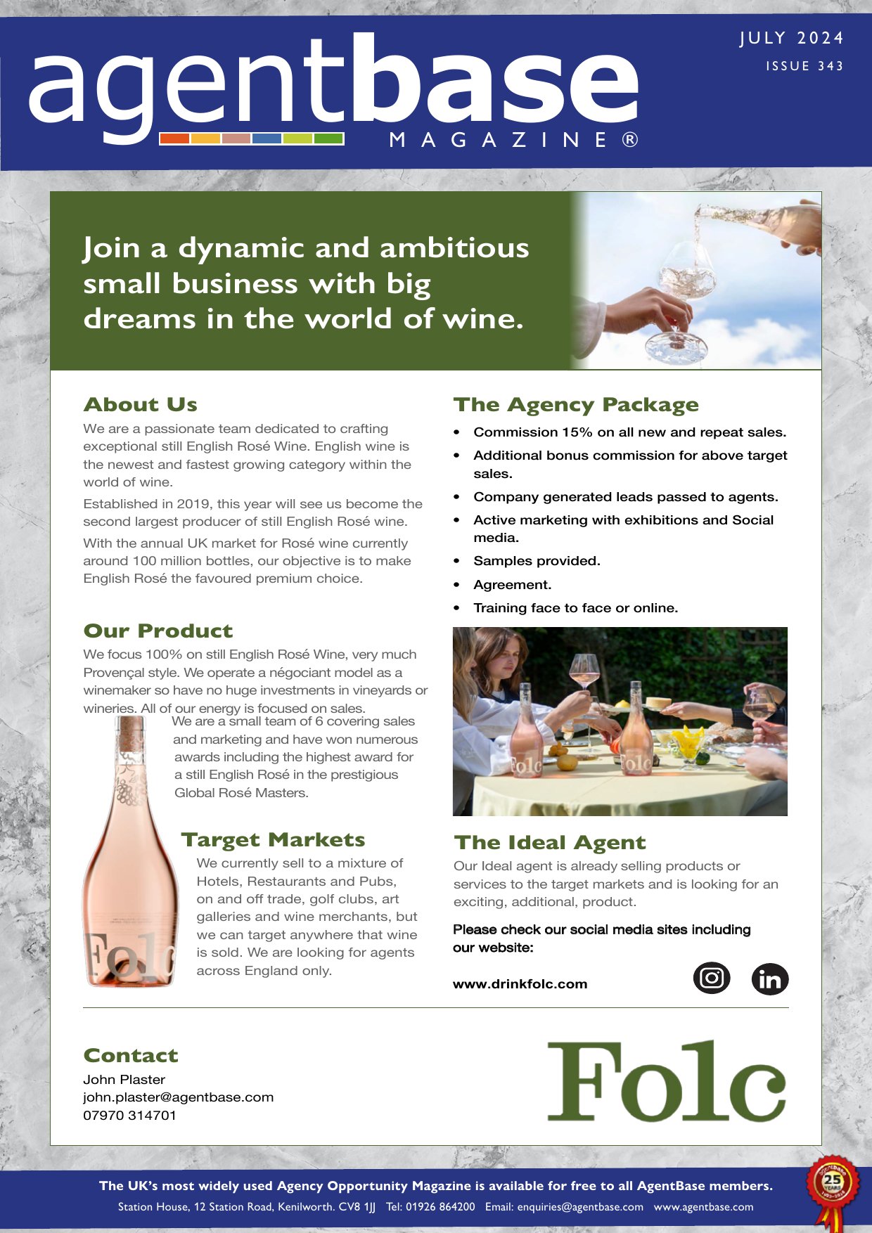 AgentBase Magazine Issue 343 July 2024