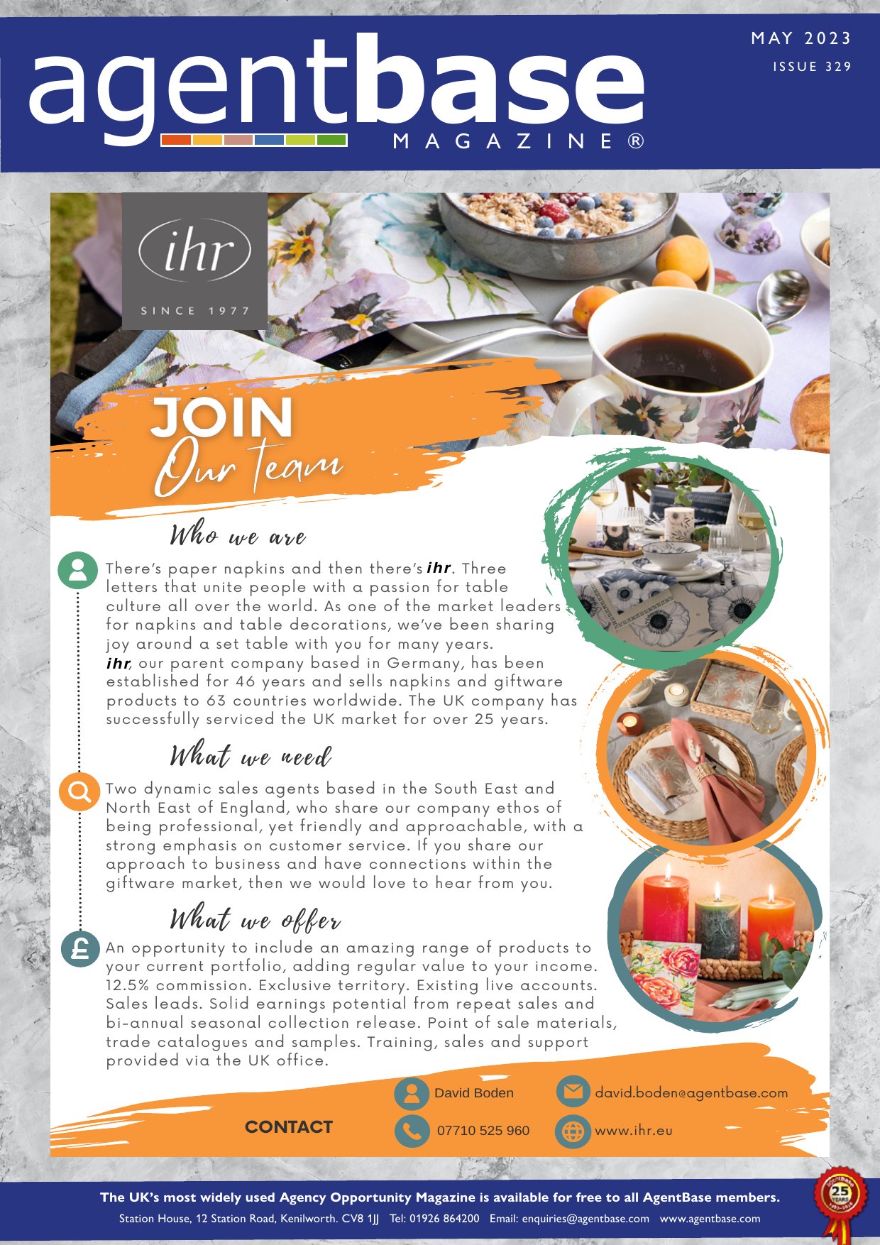 AgentBase Magazine Issue 329 May 2023